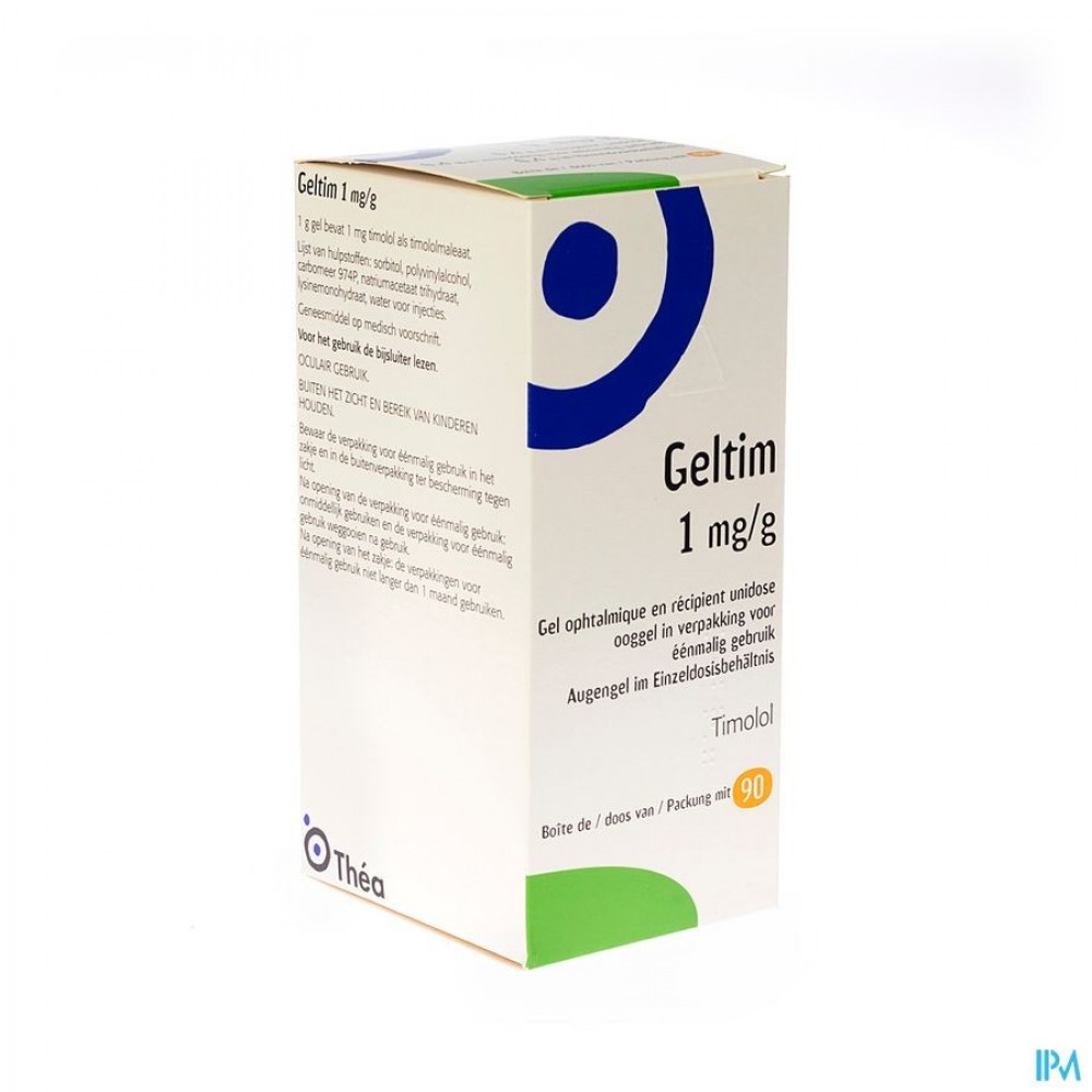 Geltim 1mg/ml Ooggel 90 Ud | Apotheek Bouckaert