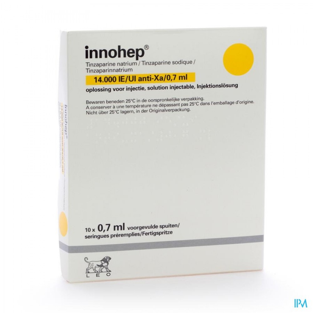 Innohep Ser Sc 10 X 14000 Iu 0,70ml | Apotheek Bouckaert