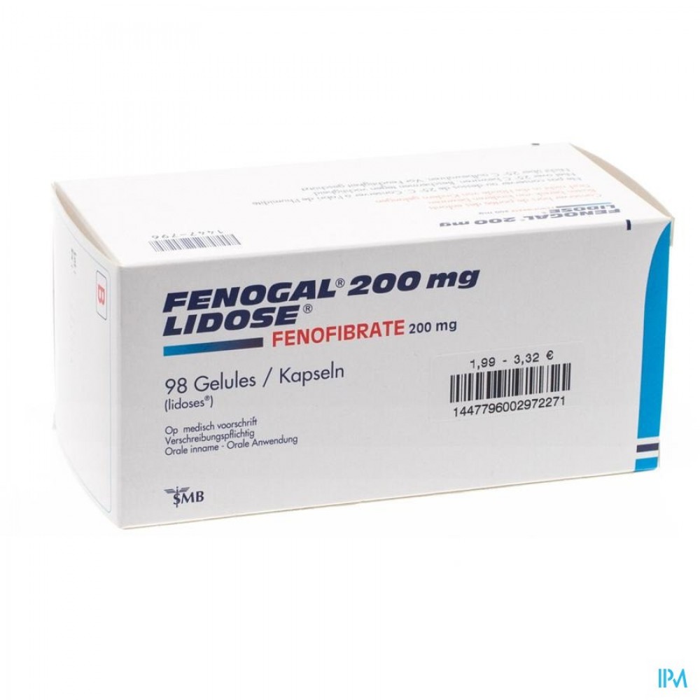 Fenogal Lidose Caps 98 X 200mg | Apotheek Bouckaert