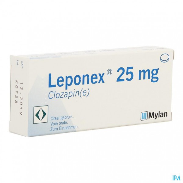 Leponex Comp Sec 30x 25mg | Apotheek Bouckaert