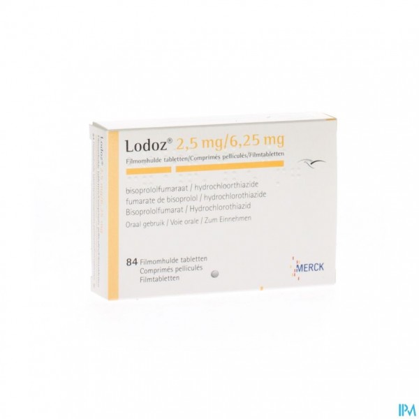Lodoz 2,5mg/6,25mg Tabl 84 | Apotheek Bouckaert